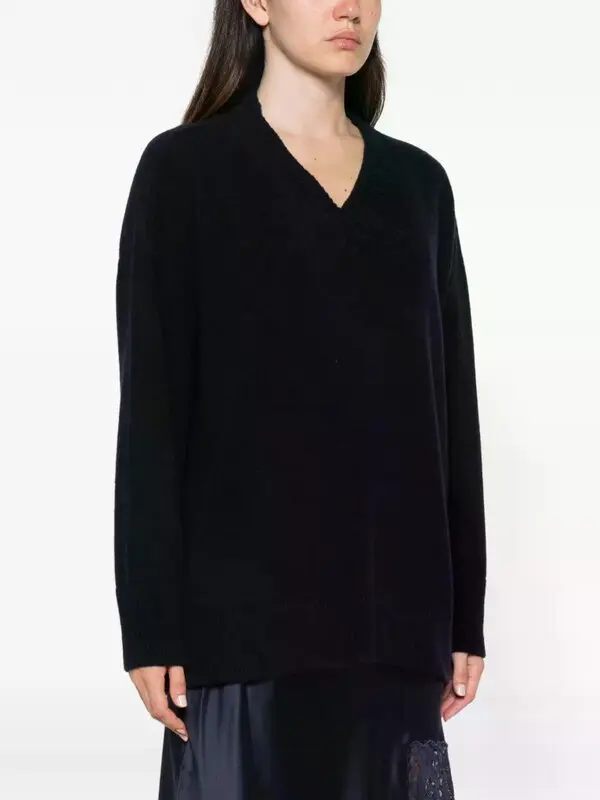 Liviana Conti Ribbed-trim V-neck Sweater