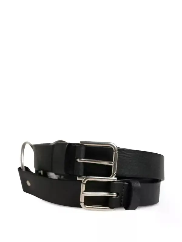 Dolce & Gabbana Double-strap Leather Belt