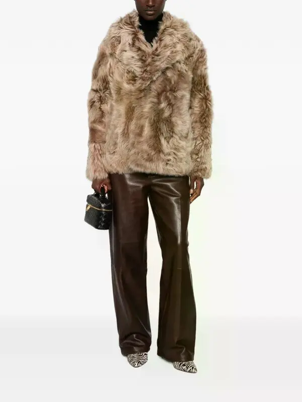 YVES SALOMON Shearling Double-breasted Jacket