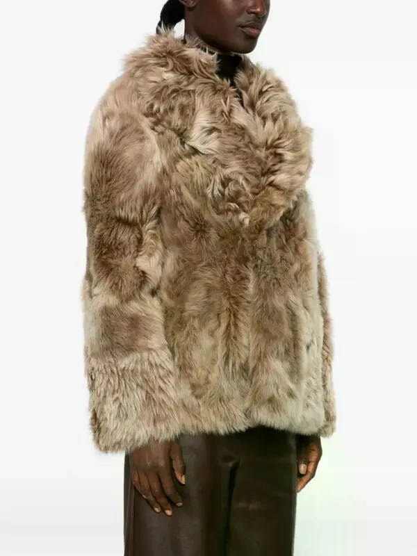 YVES SALOMON Shearling Double-breasted Jacket