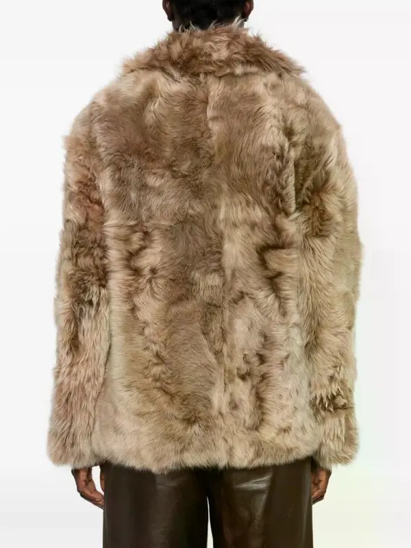 YVES SALOMON Shearling Double-breasted Jacket