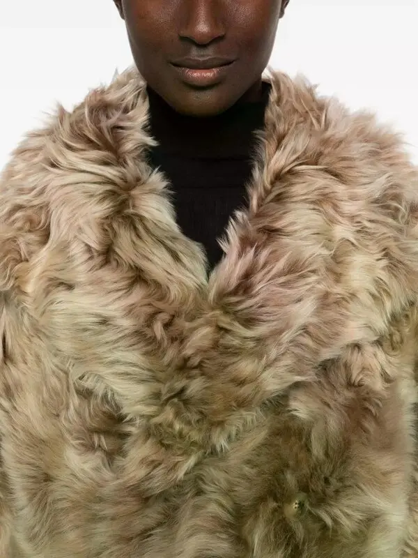 YVES SALOMON Shearling Double-breasted Jacket