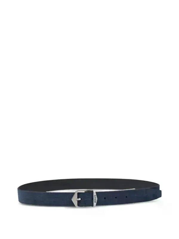 ANTONY MORATO Perforated Leather Belt - Blue