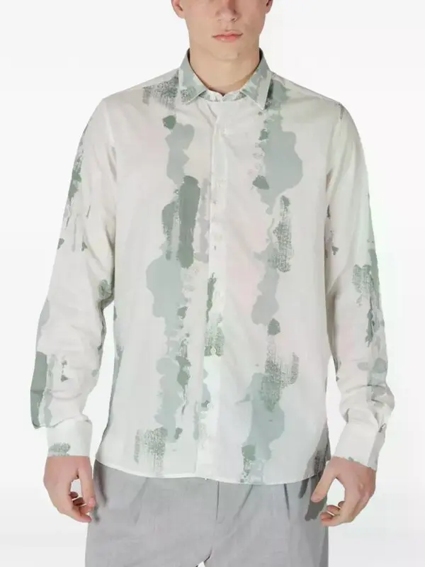 ANTONY MORATO Abstract-print Long-sleeve Shirt