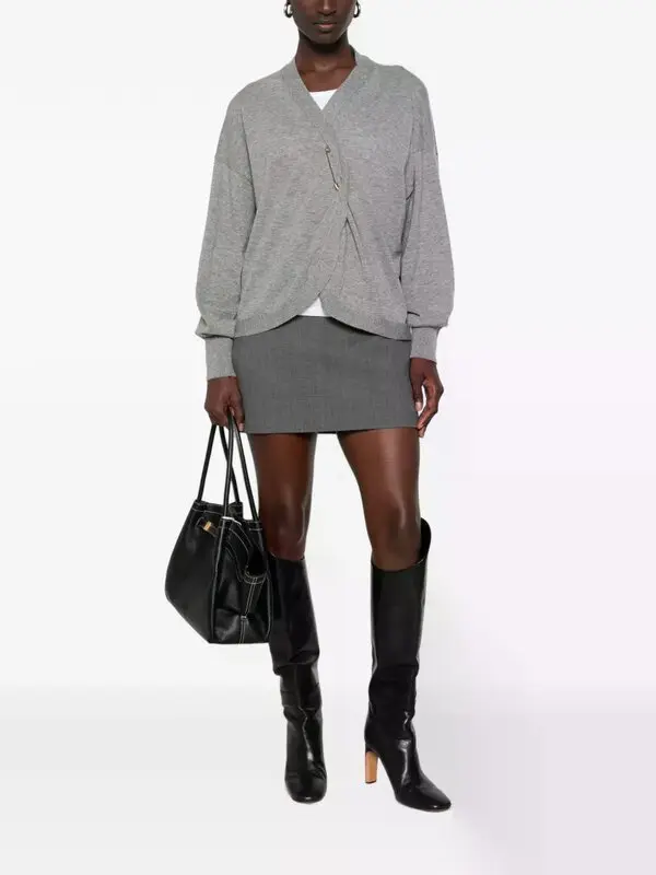 Liviana Conti Safety-pin-fastening Cardigan