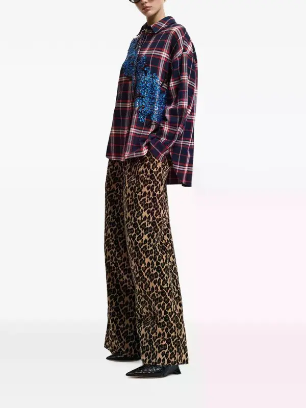 Essentiel Antwerp Kirke Sequin-embellished Checked Shirt