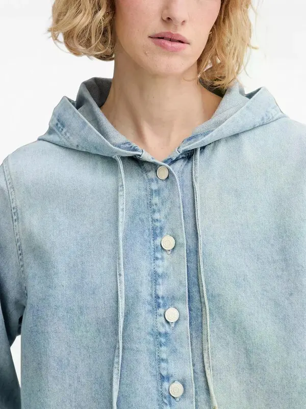 Marc O'polo Cropped Hooded Denim Jacket