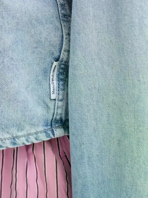 Marc O'polo Cropped Hooded Denim Jacket