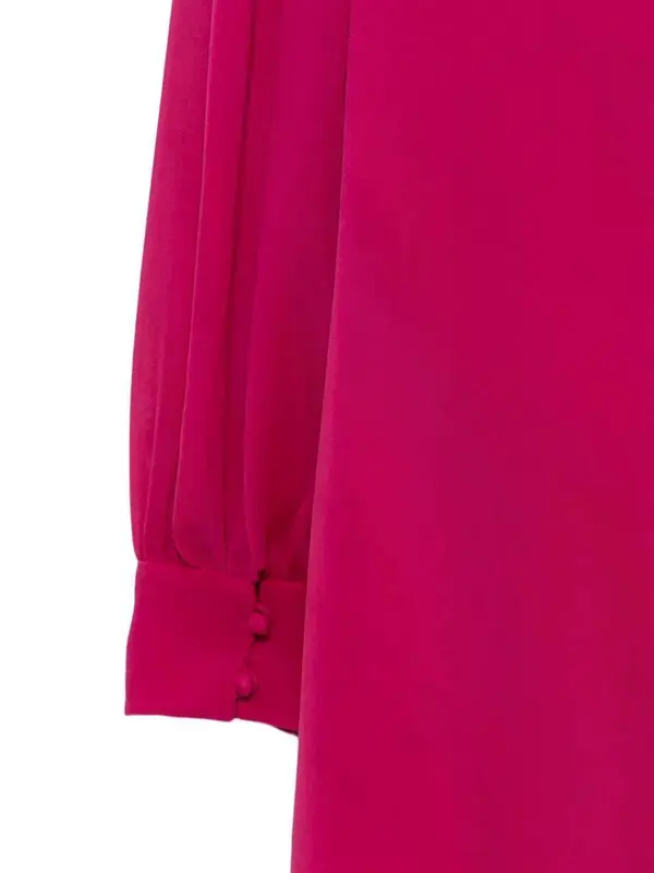 Valentino Garavani Draped-panel Long-sleeve Mini Dress
