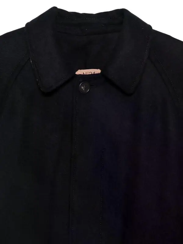 N°21 Raglan-sleeve Concealed-fastening Coat