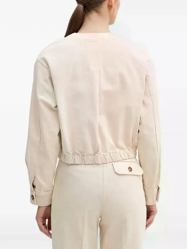 BENETTON Button-up Cropped Jacket