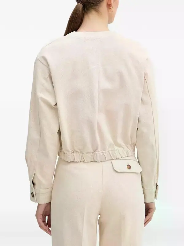 BENETTON Button-up Cropped Jacket