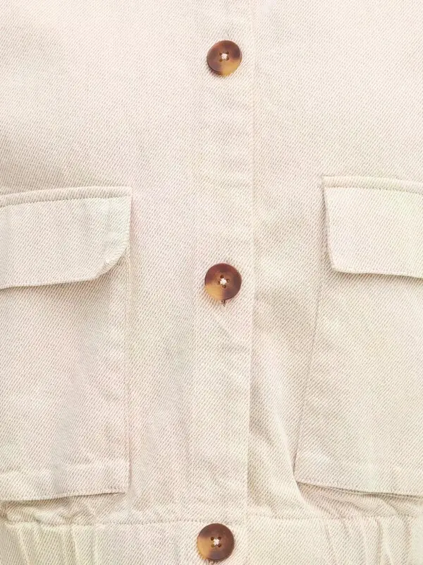 BENETTON Button-up Cropped Jacket