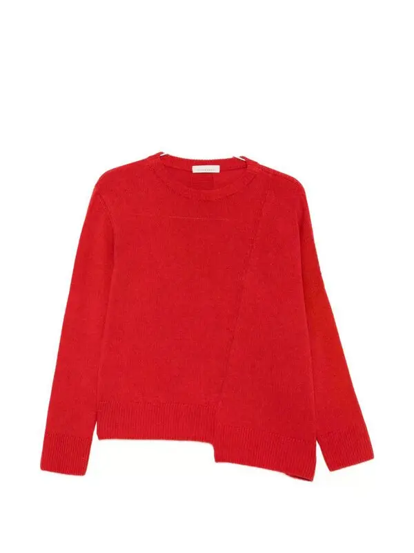 Liviana Conti Asymmetric-hem Sweater - Red