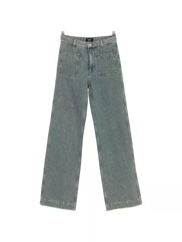 A.p.c. Victoria Patch-pocket Jeans - Blue