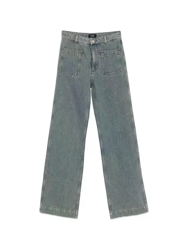 A.p.c. Victoria Patch-pocket Jeans - Blue