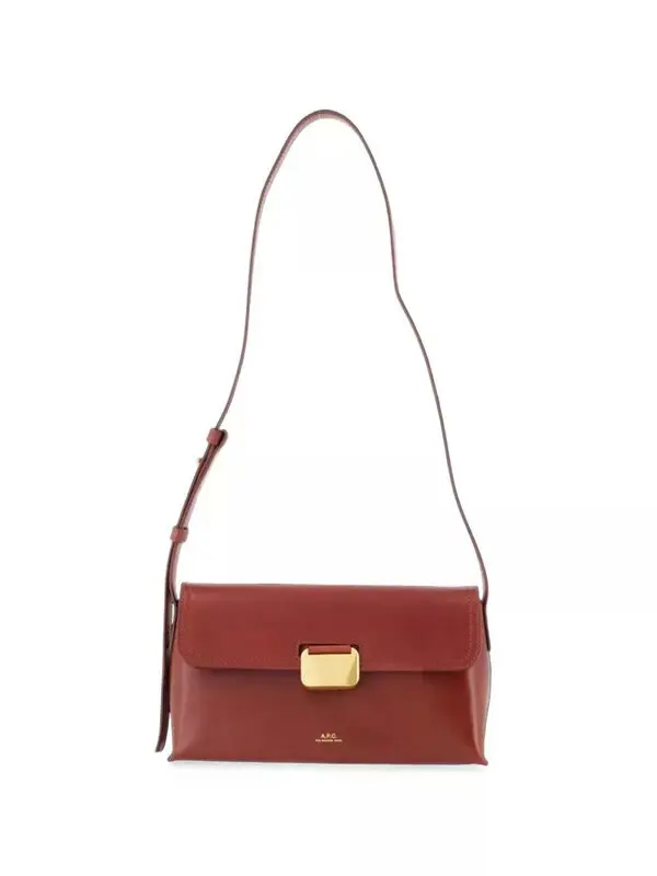 A.p.c. Small Simone Leather Shoulder Bag - Red