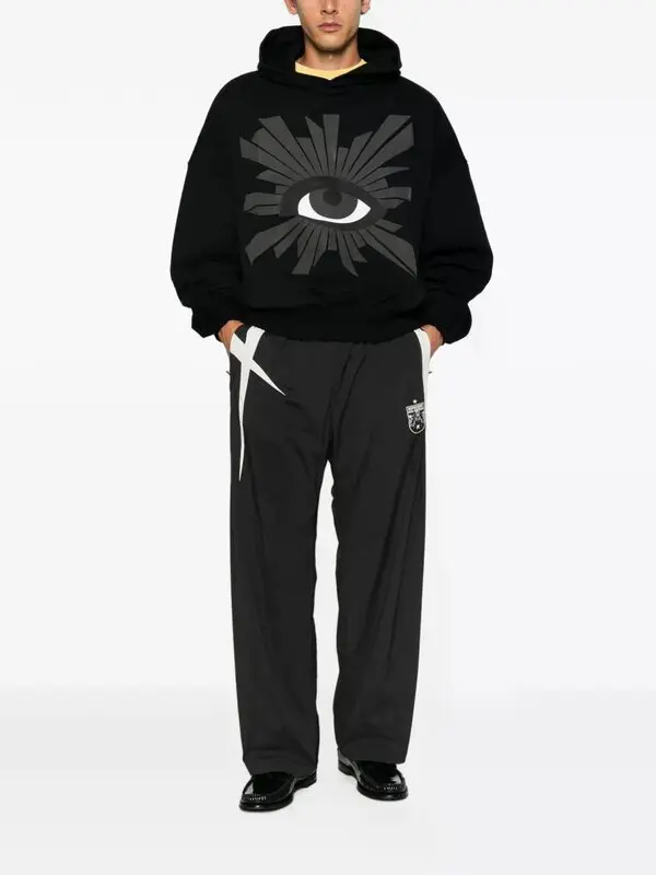 HOUSE OF ERRORS All Seeing Eye-print Hoodie - Black