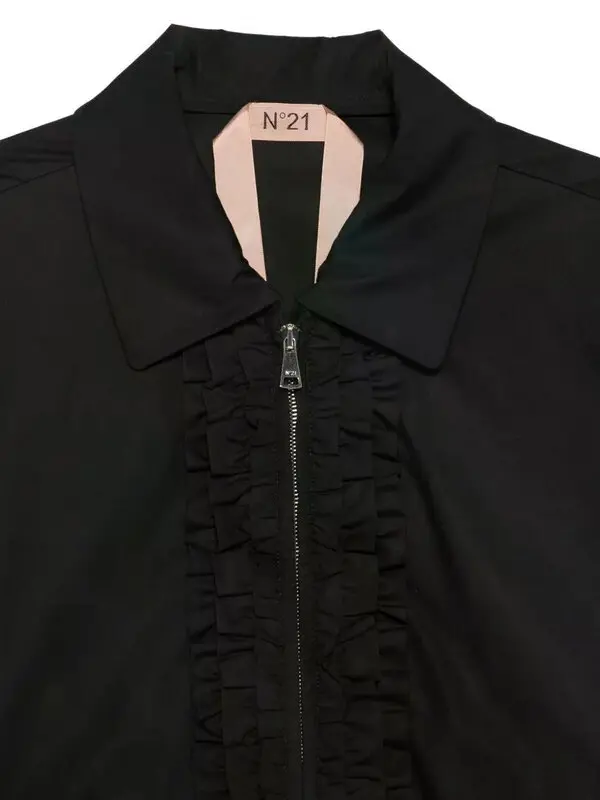 N°21 Ruffled Zip-up Jacket
