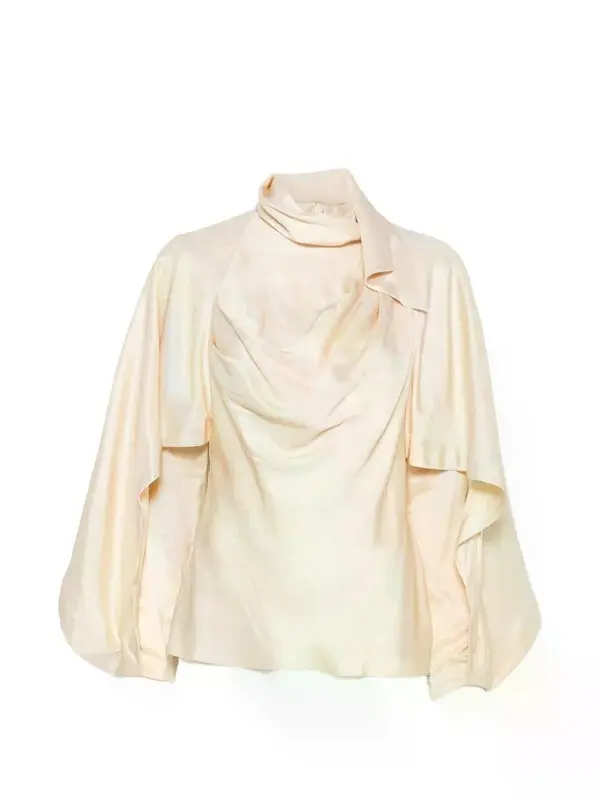 Zimmermann Ascent Draped Pussy-bow Blouse - Neutrals