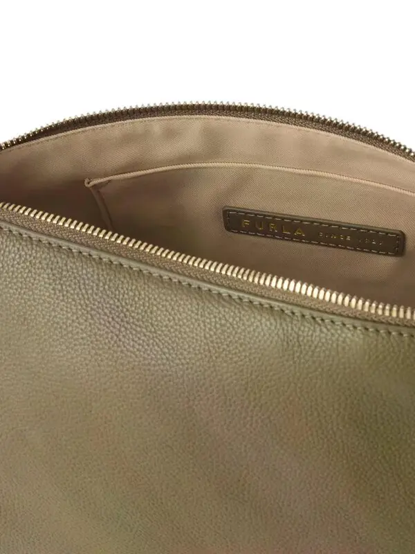 Furla Debby Leather Shoulder Bag - Brown