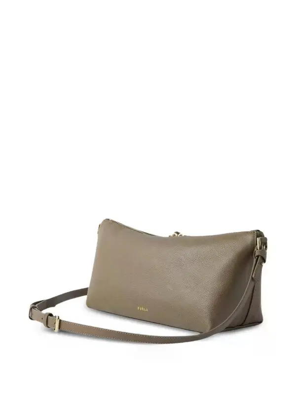 Furla Debby Leather Shoulder Bag - Brown