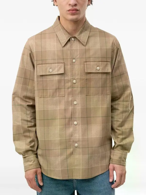 Hugo Check-pattern Flap-pocket Shirt