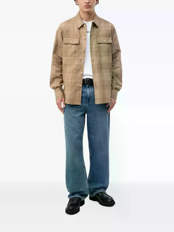 Hugo Check-pattern Flap-pocket Shirt