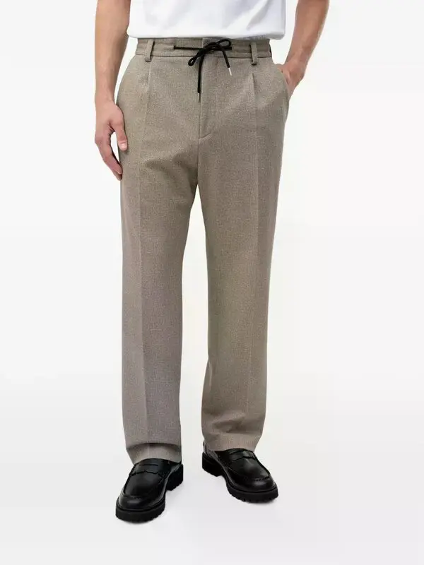 Hugo Drawstring-waist Pleated Trousers