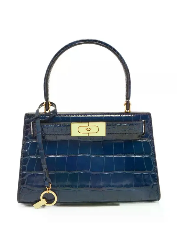 Tory Burch Lee Radziwill Croc-embossed Top Tote Bag