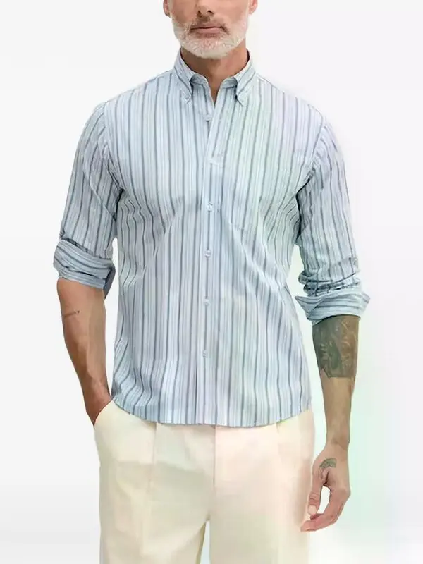 BENETTON Striped Button-down Shirt