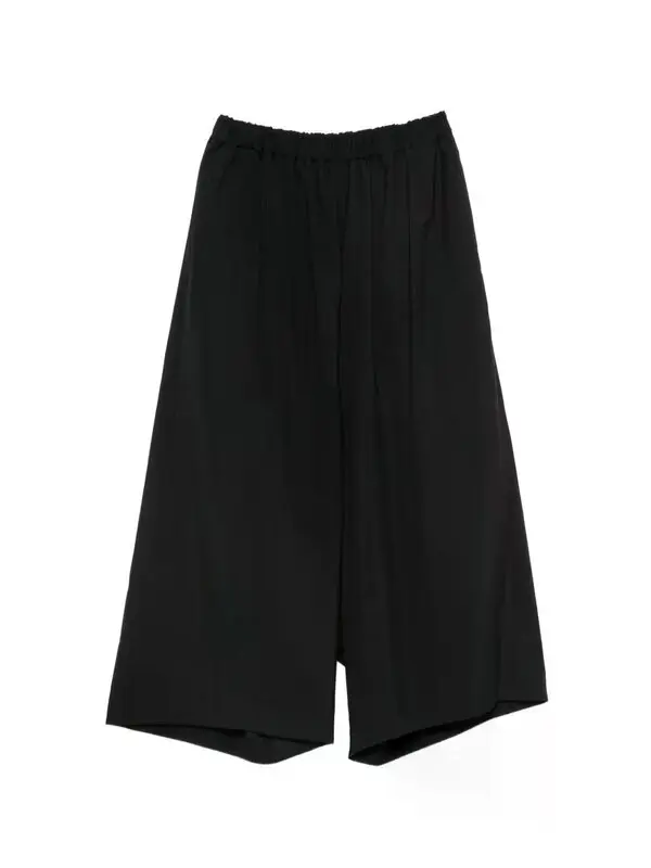 Comme Des Garçons Elasticated-waistband Cropped Trousers