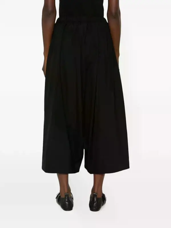 Comme Des Garçons Elasticated-waistband Cropped Trousers