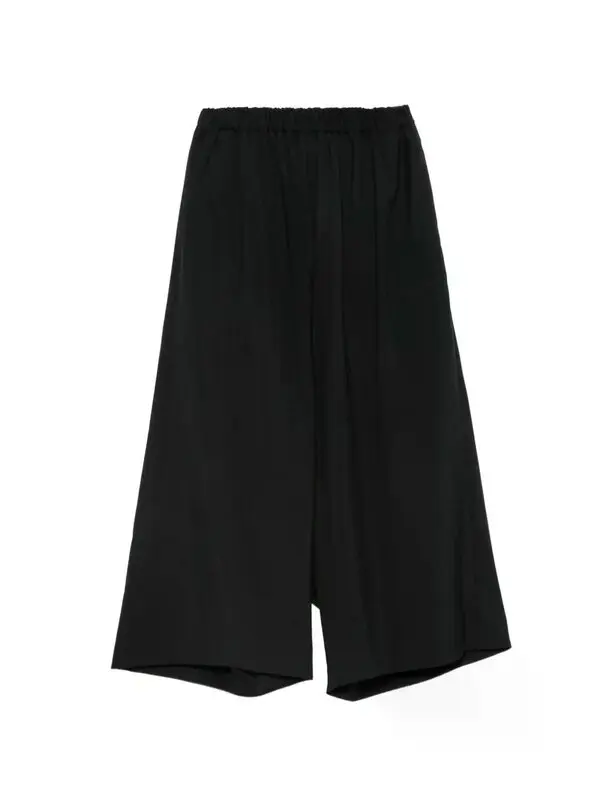 Comme Des Garçons Elasticated-waistband Cropped Trousers