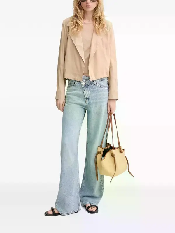 Marc O'polo Asymmetric-waistband Wide-leg Jeans