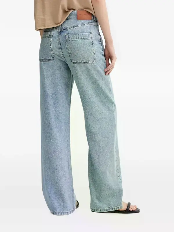Marc O'polo Asymmetric-waistband Wide-leg Jeans