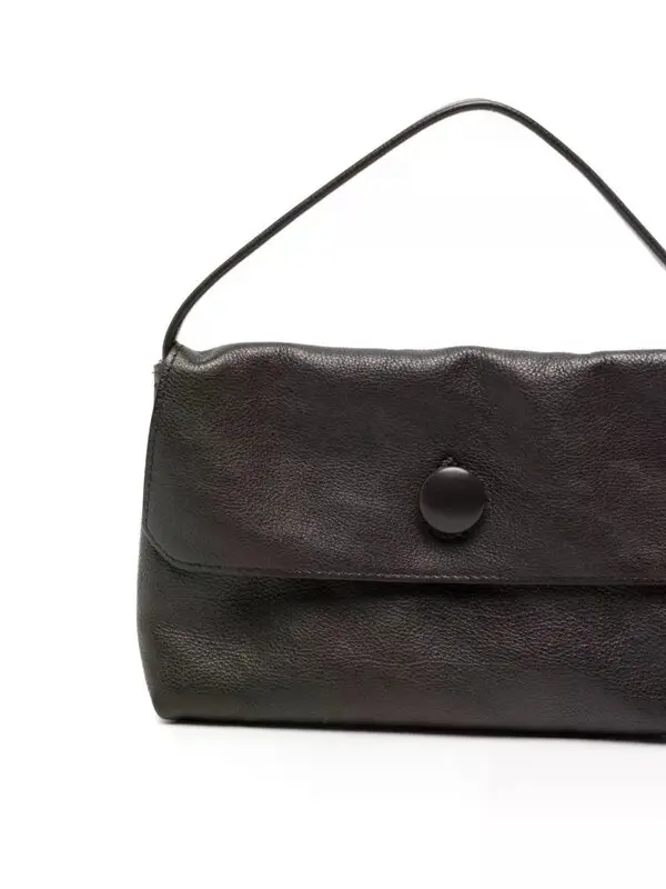 THE ROW Sally Button-fastening Leather Mini Bag - Brown
