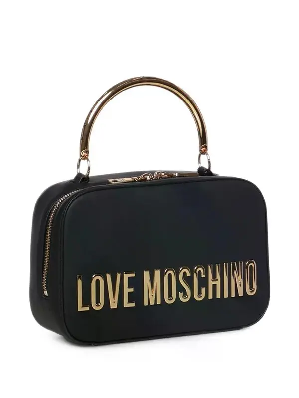 Moschino Logo-lettering Metal-handle Tote Bag
