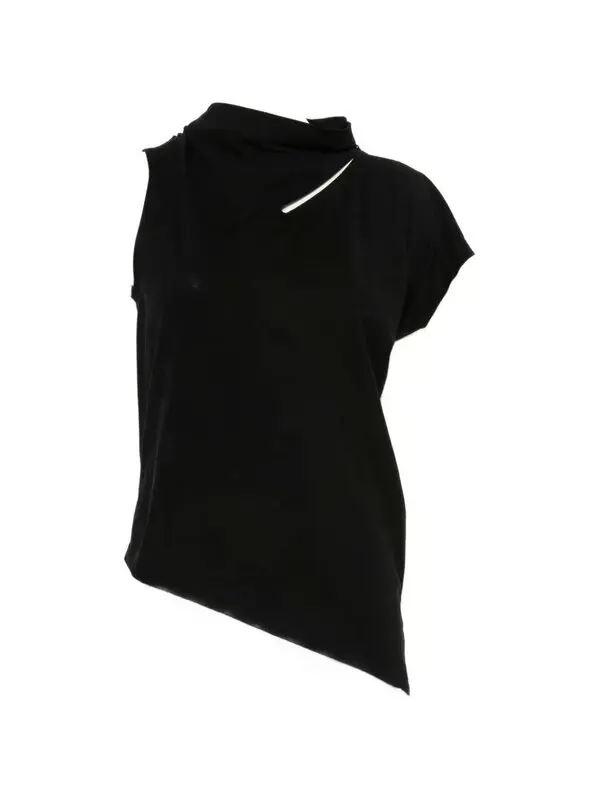 Issey Miyake Asymmetric Cut-out Top