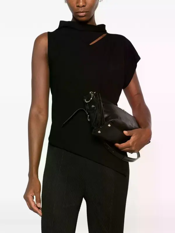 Issey Miyake Asymmetric Cut-out Top