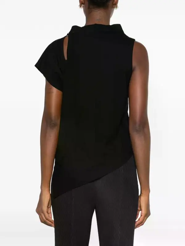 Issey Miyake Asymmetric Cut-out Top