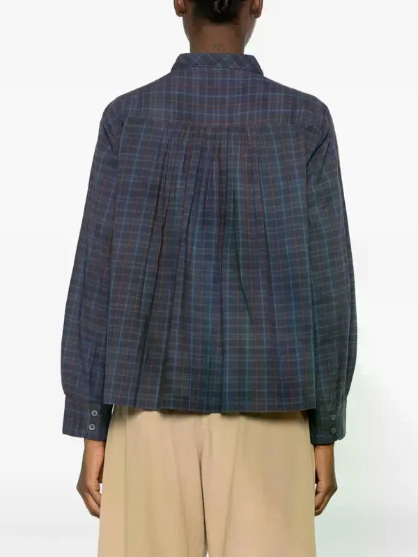 MOISMONT Carmen Checked Gathered Shirt