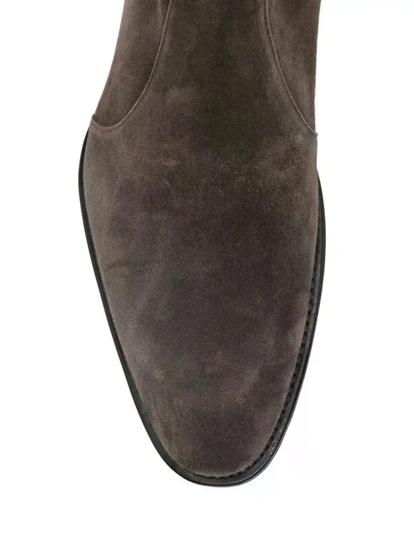 Saint Laurent Suede Side-zip Desert Boots