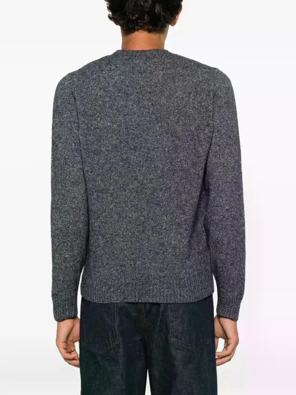 Corneliani Ribbed-trim Marl-effect Sweater