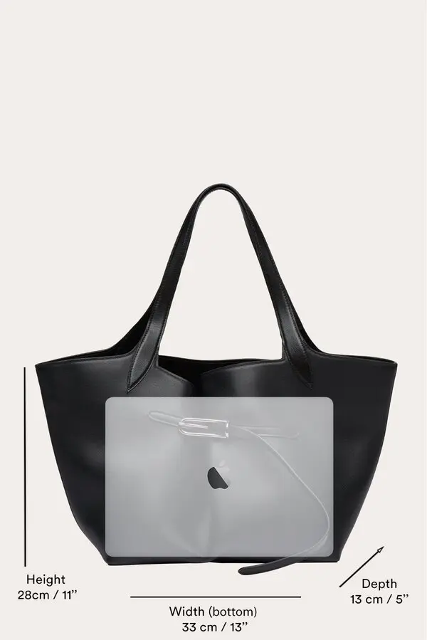 LIFFNER Belted Tote - Black