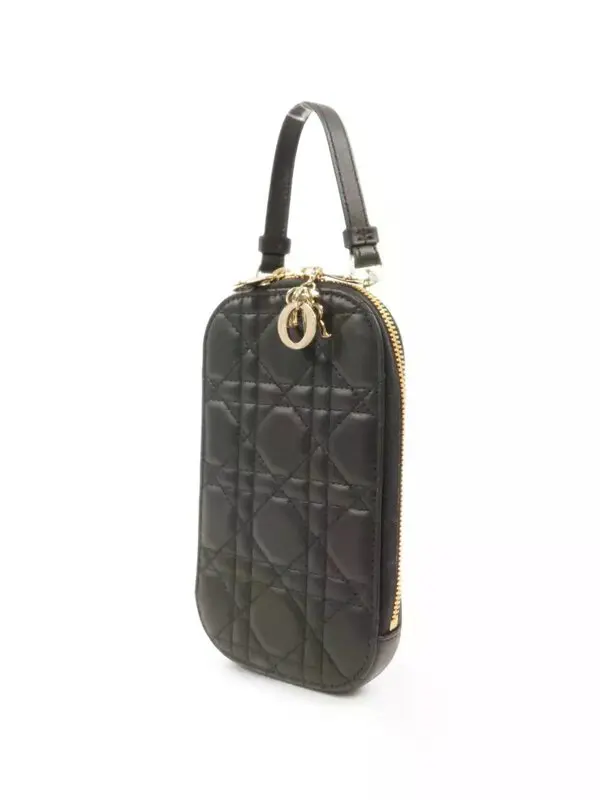 Dior Cannage Call'in Shoulder Bag - Black