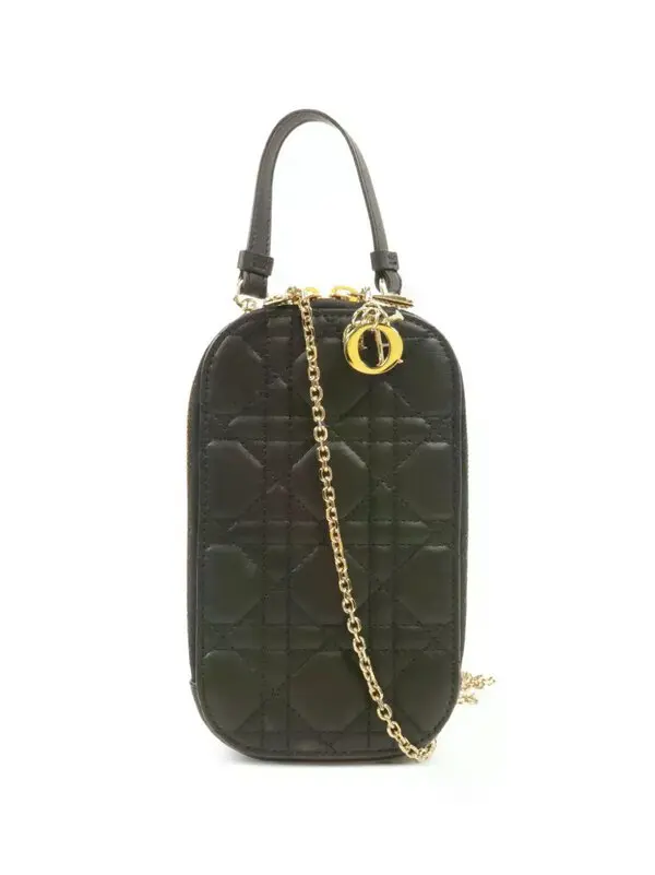 Dior Cannage Call'in Shoulder Bag - Black