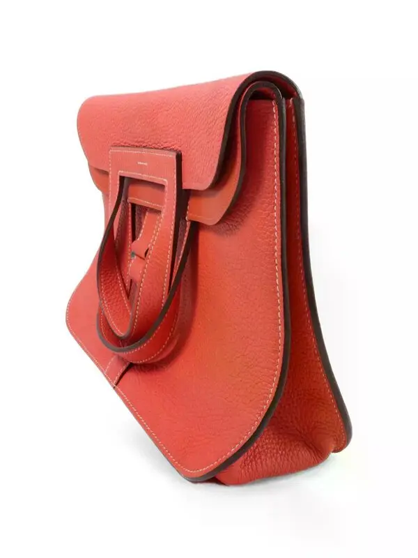 Hermès 2018 31 Halzan Leather Shoulder Bag - Orange