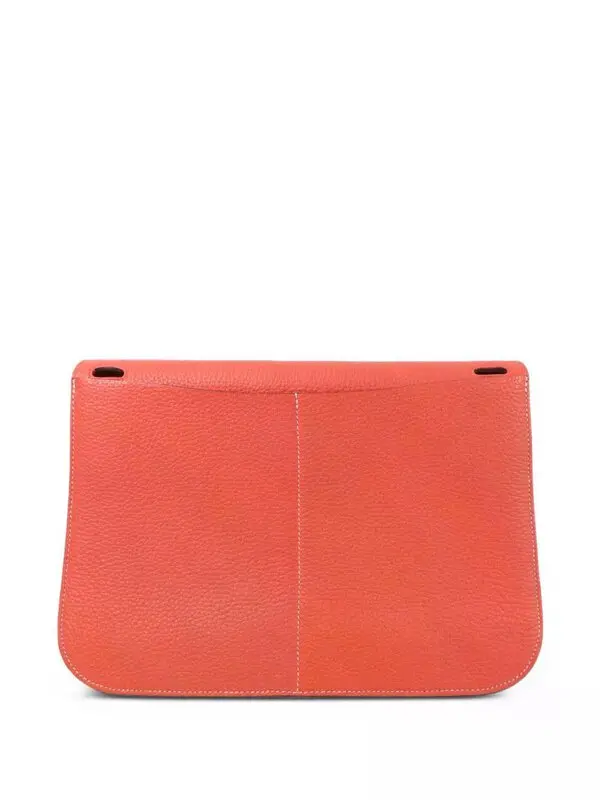 Hermès 2018 31 Halzan Leather Shoulder Bag - Orange