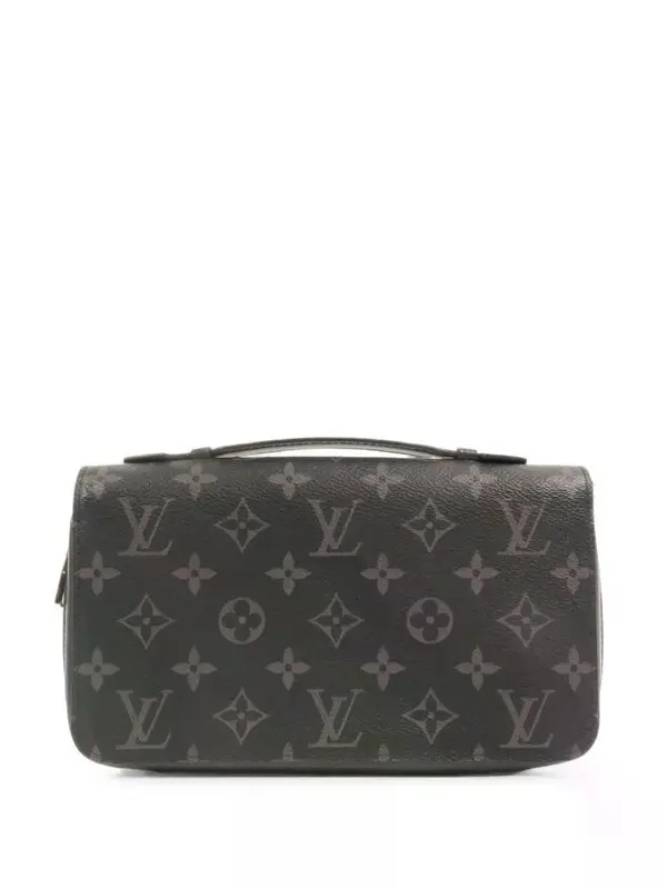 LOUIS VUITTON Xl Eclipse Zippy Monogram Clutch Bag